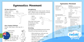 Shape Home Learning Tasks - Year 3 PE Gymnastics Lesson