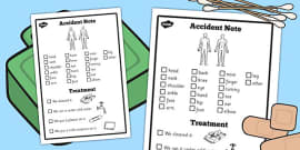 Accident Cards (teacher made) - Twinkl