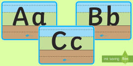 * NEW * Chart of Alphabet | Australian Primary Learning Resource