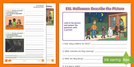 ESL Halloween Scary Story Writing | Twinkl (teacher made)