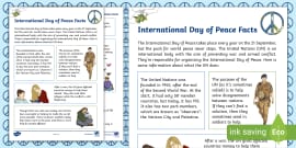Peace Worksheets | International Day of Peace | Twinkl