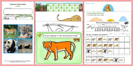 Jungle Tiger Word Mat