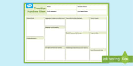 SEND Transition Handover Sheet (teacher made) - Twinkl