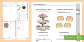Year 2 Fractions Assessment Sheet (teacher made) - Twinkl