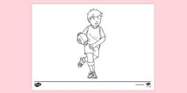 FREE! - Rugby Tackle Colouring Sheets | Colouring Pages