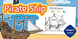 Colour by Phoneme Train Phase 2 s a t p