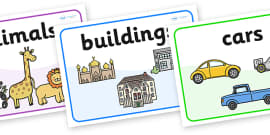 Small World Area Skills Word Cards (teacher made) - Twinkl