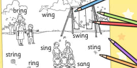 -ng or -nk? Activity Sheet (teacher made) - Twinkl