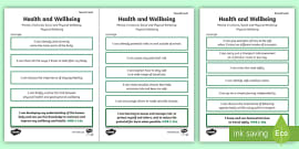CfE First Level Health and Wellbeing (Physical Wellbeing) Child-Friendly