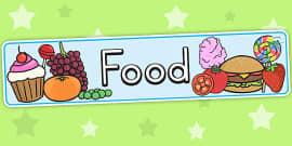 Bia Food Display Banner Torthai (teacher made)