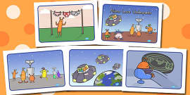 FREE! - Word Mat Images to Support Teaching on Aliens Love Underpants