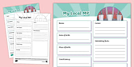 My Local Hero Fact File Template - Twinkl
