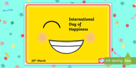 International Day of Happiness KS1 PowerPoint | Twinkl