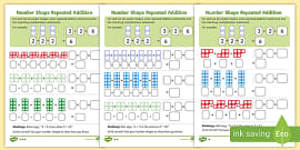 FREE! - Free Printable Numicon Worksheets Counting Number Shapes