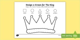 FREE! - Crown Writing Template, Crown Shape Poetry, Crown Writing