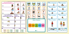 SVO Picture Description Cards Unusual Sentences