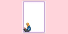 FREE! - Simple Blank Reading Book Page Border | Save time preparing