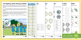 LKS2 The Mystery of the Missing Football Cup Maths Mystery Game