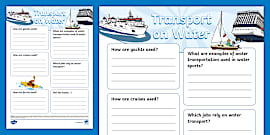Water Transport Flashcards - Travel and Transport - Twinkl