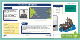 The Titanic Fact Cards (teacher made) - Twinkl