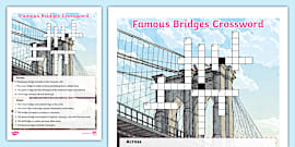 World Bridges Word Search,bridges (teacher made) - Twinkl