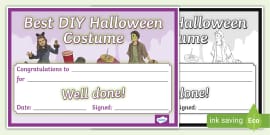 Design a Halloween Costume Worksheet (teacher made) - Twinkl