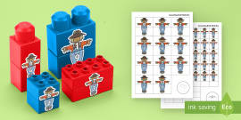 Number Tree to 10 Connecting Bricks Game (Teacher-Made)