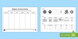 Hinduism Worksheet / Worksheet Matching Hindu Symbols and their Meanings