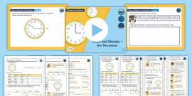 👉 Y3 DiM Step 4 Read Time on a Digital Clock Teaching Pack