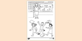 FREE! - Tap with Running Water Colouring Sheet | Teaching Resources
