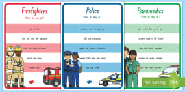 Police Word Mat (teacher made)