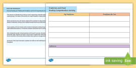 Prediction Super Six Reading Comprehension Pack - Twinkl