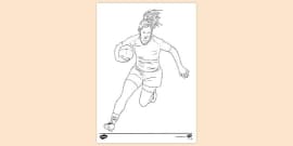 FREE! - Netball Players Colouring Sheet Colouring | Colouring Sheets