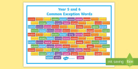 Spelling Word Mat - Year 5 & 6