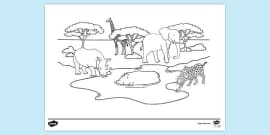 👉 EYFS Safari Colour by Number (teacher made)