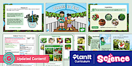 Science: Plants: Plant Parts Year 1 Lesson 3