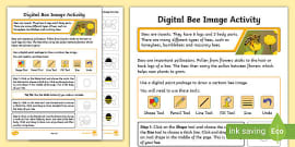 KS1 Digital Bee Poster (teacher made) - Twinkl