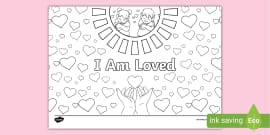 'I Am Proud of Myself' Colouring Page (teacher made)