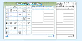 Collaborative Story Writing Activity - Roll a Winter Story
