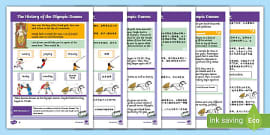 KS1 The History of the Olympic Games Reading Comprehension