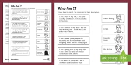 EAL An Inspector Calls Character Flashcards (teacher made)