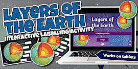 Layers of the Earth Worksheet