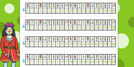 Peter Pan Themed Display Numbers