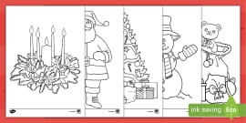 An Nollaig Colouring Pages Gaeilge (teacher made) - Twinkl