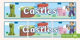 Castles Display Banner (teacher made) - Twinkl