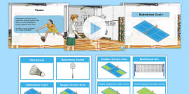 Badminton Flashcards - Twinkl PE Resources - First - Second