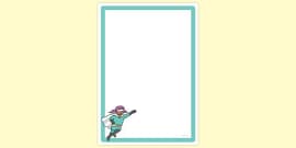 FREE! - Superhero Boy Page Border | Page Borders | Twinkl
