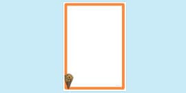 Simple Blank Hot Chocolate Page Border | Page Borders | Twinkl
