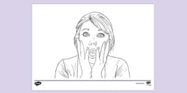 FREE! - Scared Shocked Crowd Colouring | Colouring Sheet