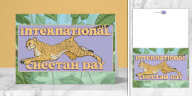 Cheetah Fact File - Cheetah Facts for Kids - Twinkl